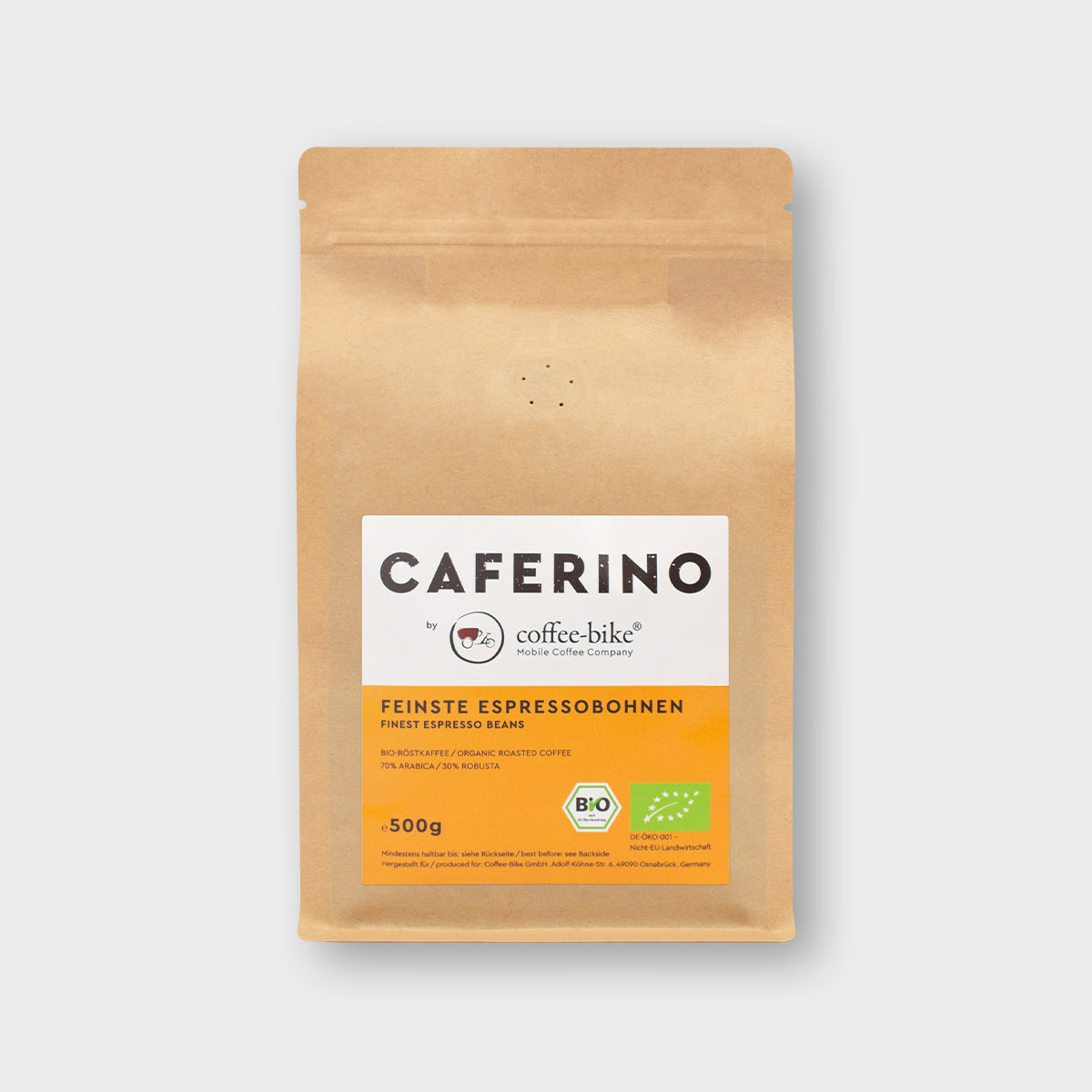 Caferino Bio-Espressobohnen 500g – Coffee-Bike GmbH